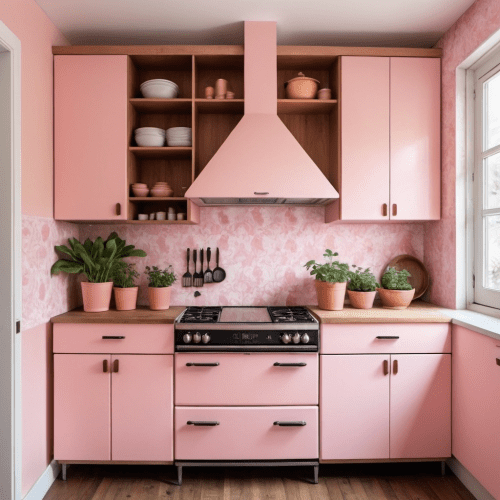 20 Vintage Pink Retro Kitchen Ideas To Die For - thecosycorners.com