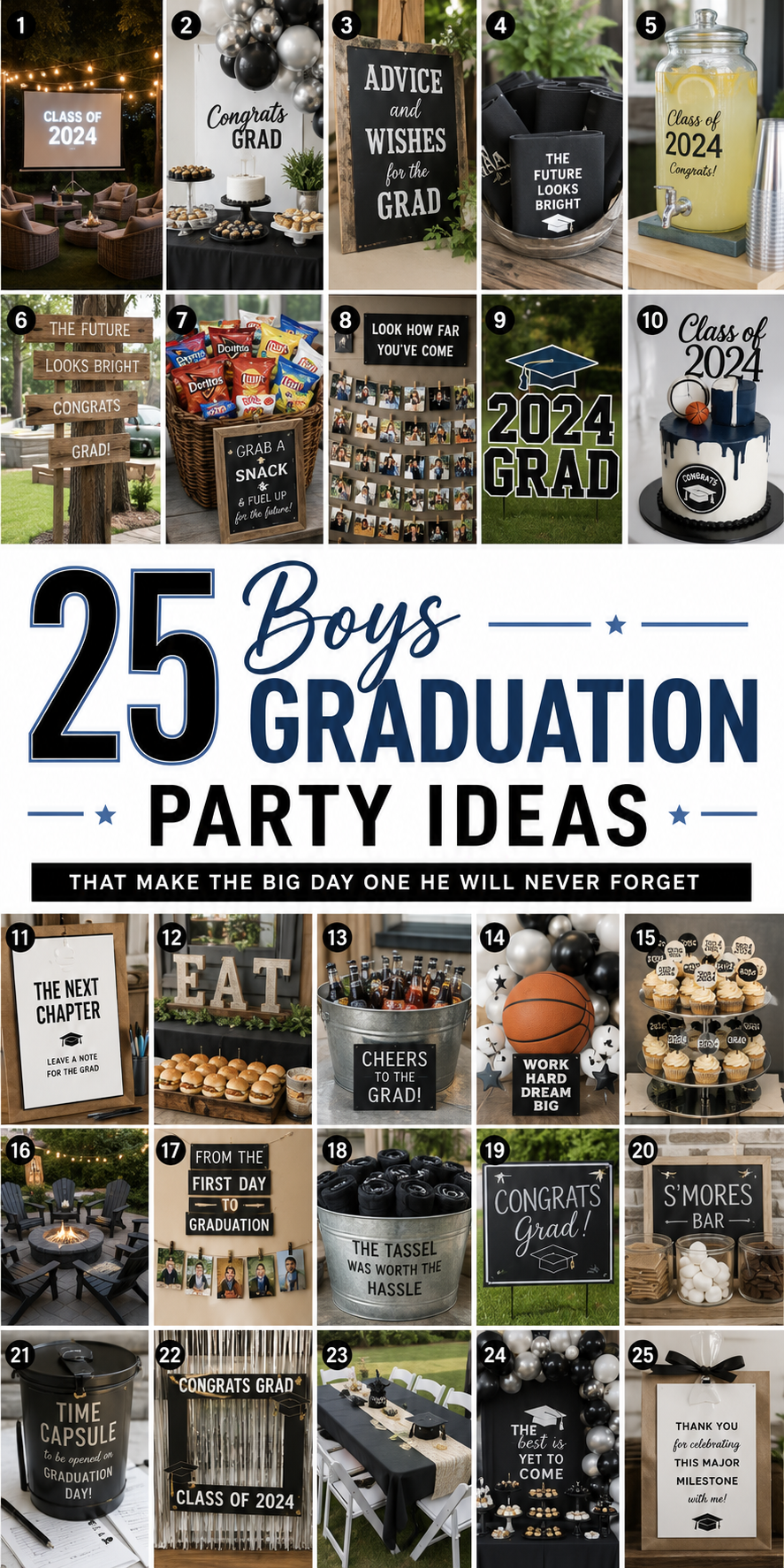 25 Boys Graduation Party Ideas That Make the Big Day One He Will Never ...